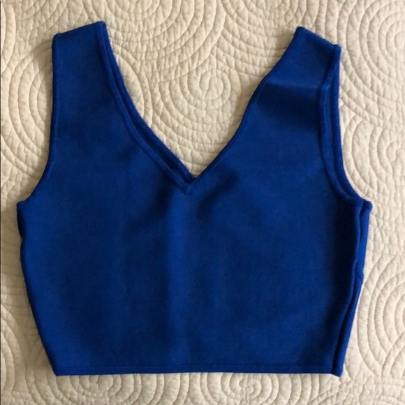 ANGL | Tops | Cropped Cross Over Tank | Poshmark